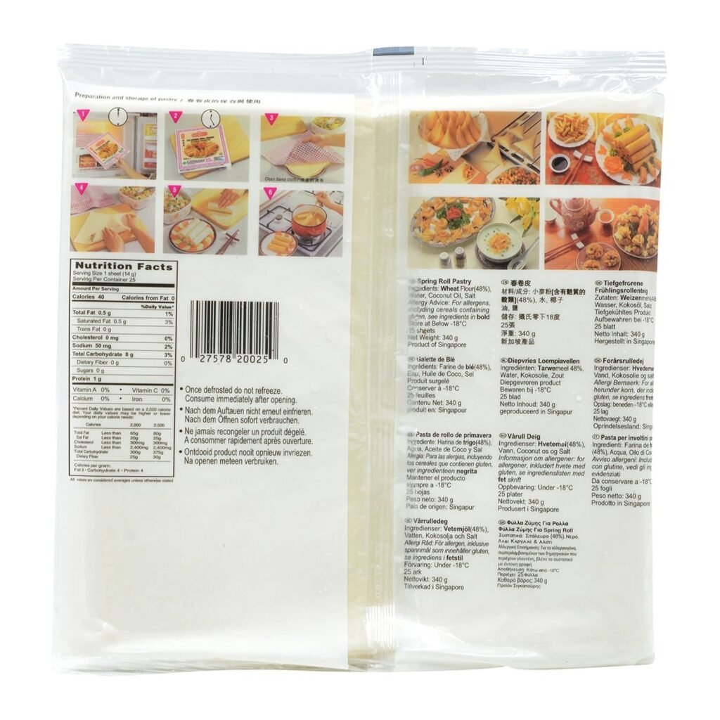 Spring Rolls Wrapper Pack of 50 (550g)